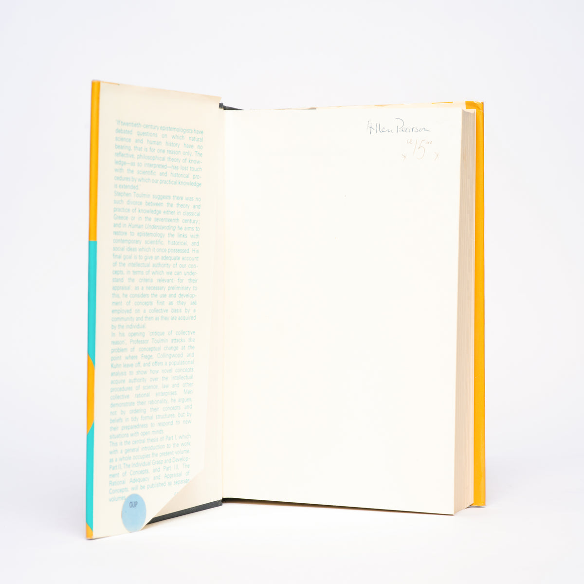 Human Understanding Vol. 1: Introduction & Part 1 - Toulmin, Stephen E ...