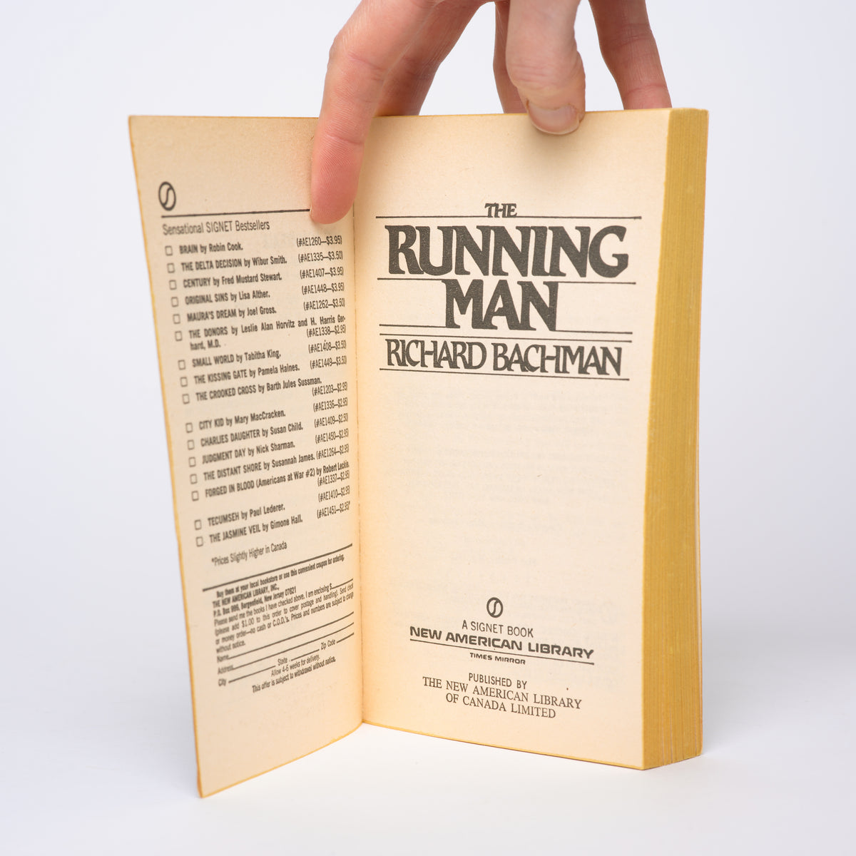 The Running Man - King, Stephen; Bachman, Richard – City Lights Bookshop
